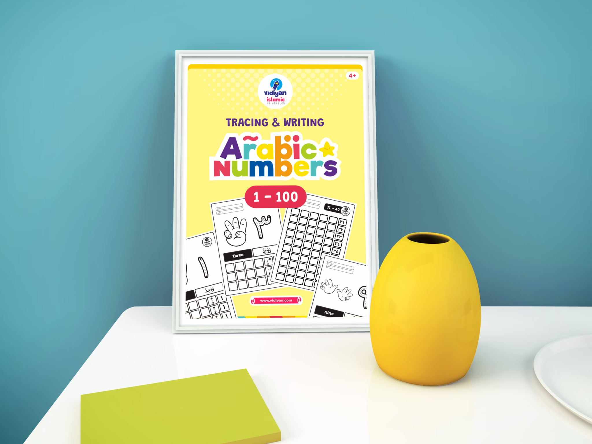Arabic Number Tracing and Writing Worksheets - Download Here